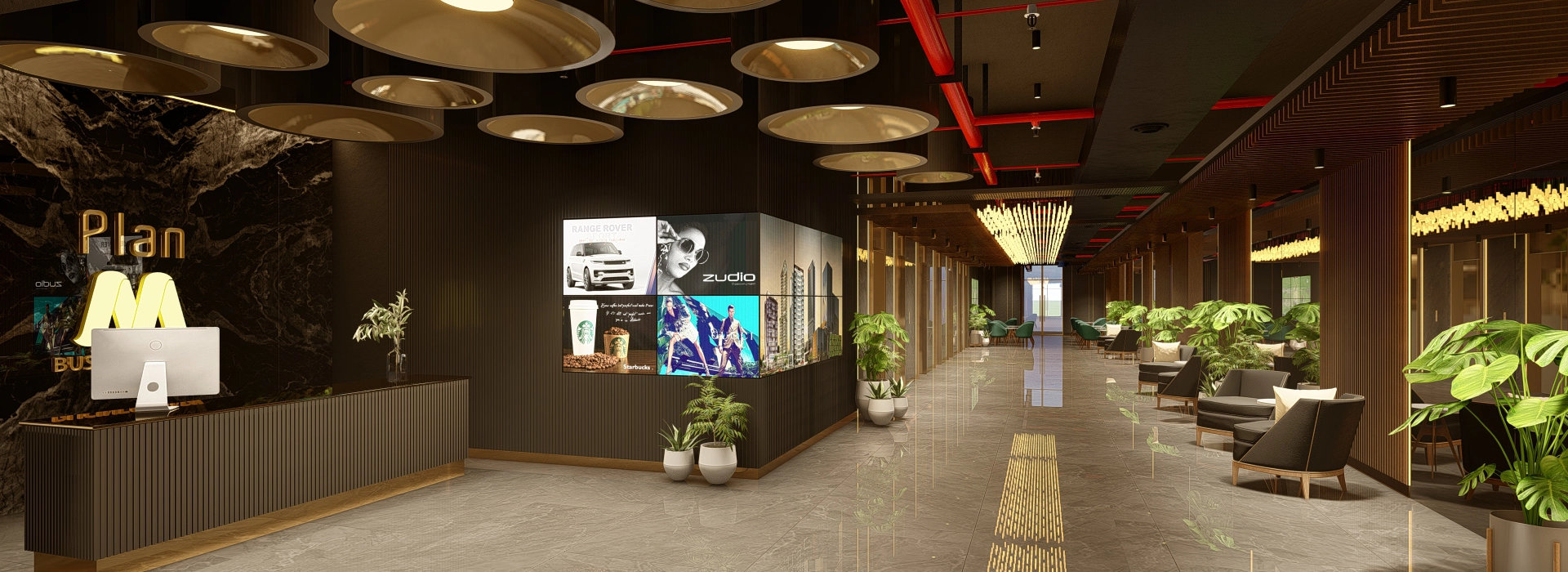 Lobby Space Design for Plan M (A Wing) | Projects | KSA